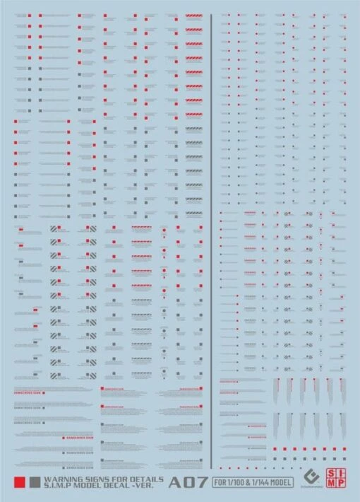 A07 General Caution Sign Black & Red Decal Sheet Great gift idea for ...